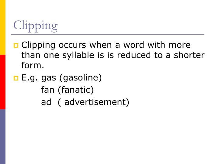 PPT - Words and Word-formation Processes PowerPoint Presentation - ID ...