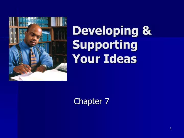 PPT - Developing & Supporting Your Ideas PowerPoint Presentation, free ...