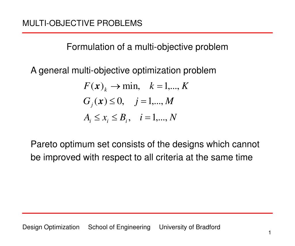 PPT - Formulation of a multi-objective problem PowerPoint Presentation ... PPT - Formulation of a multi-objective problem PowerPoint Presentation ...
