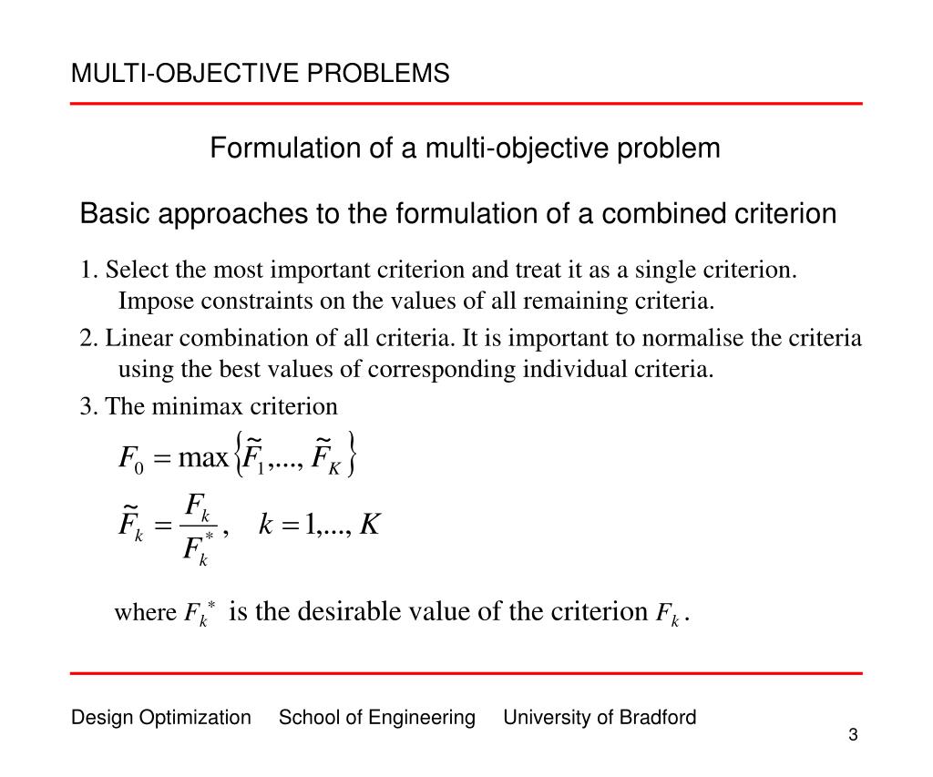 PPT - Formulation of a multi-objective problem PowerPoint Presentation ... PPT - Formulation of a multi-objective problem PowerPoint Presentation ...