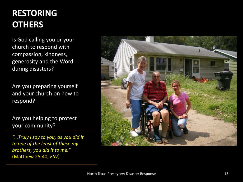 PPT - NORTH TEXAS PRESBYTERY (NTP) DISASTER RESPONSE PowerPoint ...