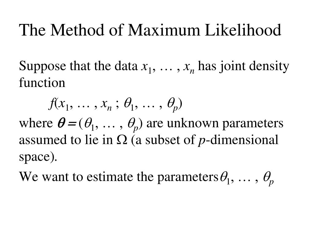 Ppt Maximum Likelihood Estimation Powerpoint Presentation Free