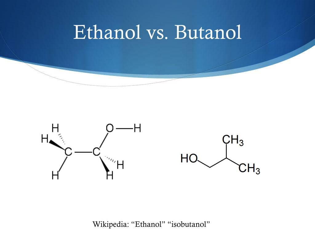 PPT - Alcohols for fuel: Biological energy to usable energy PowerPoint ...