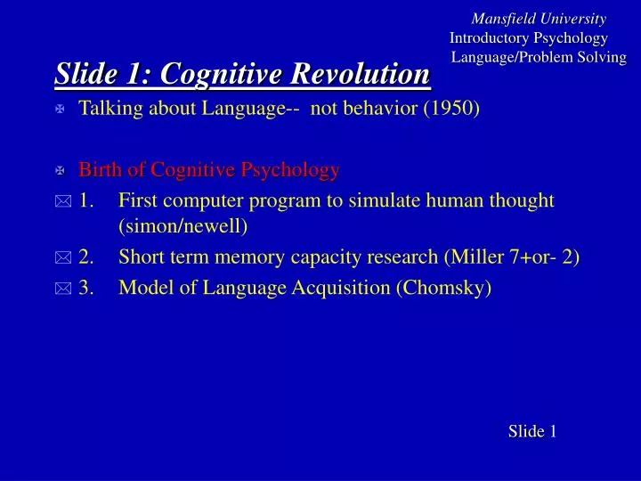 PPT - Slide 1 : Cognitive Revolution PowerPoint Presentation, free download - ID:1791188