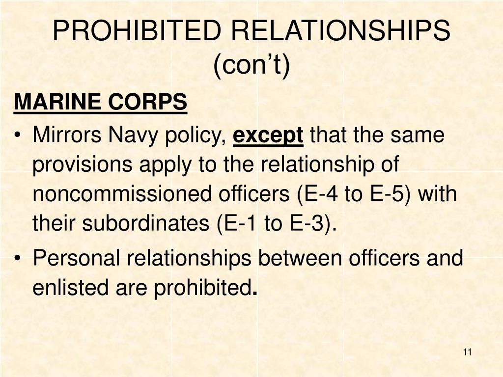 PPT - Navy and Marine Corps Fraternization Policy PowerPoint ...