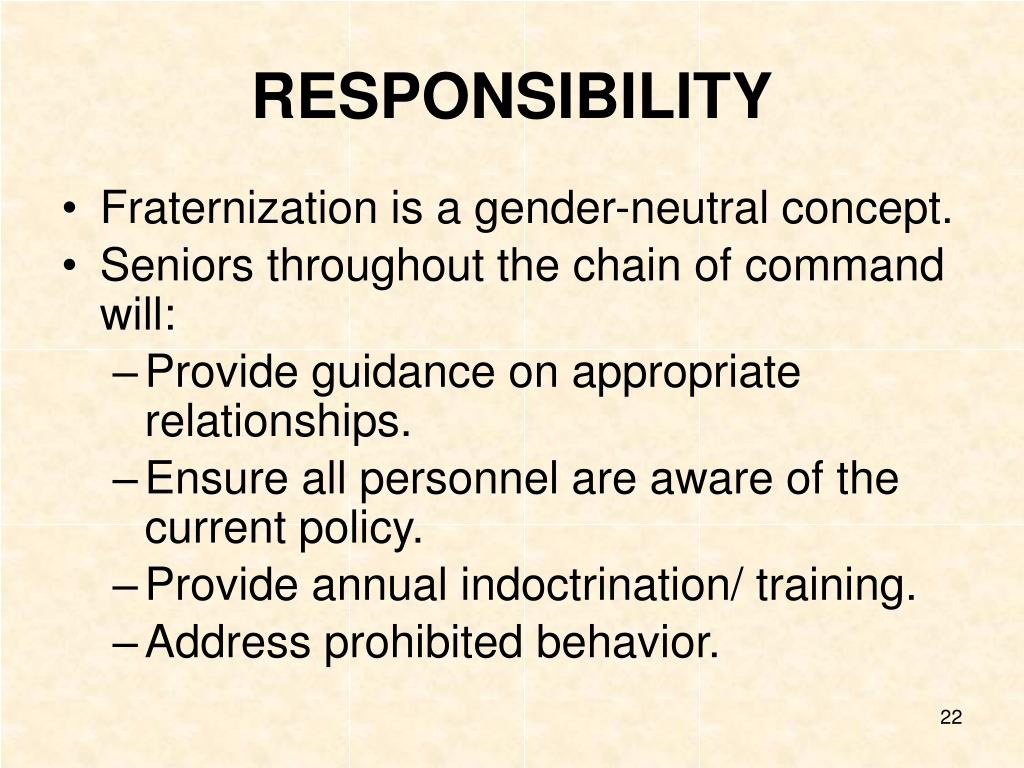 PPT - Navy and Marine Corps Fraternization Policy PowerPoint ...