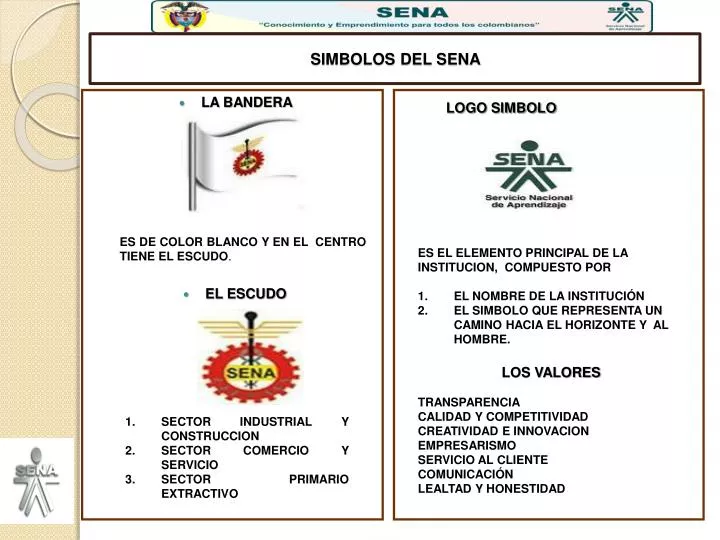 PPT - SIMBOLOS DEL SENA PowerPoint Presentation, free download - ID:1791327