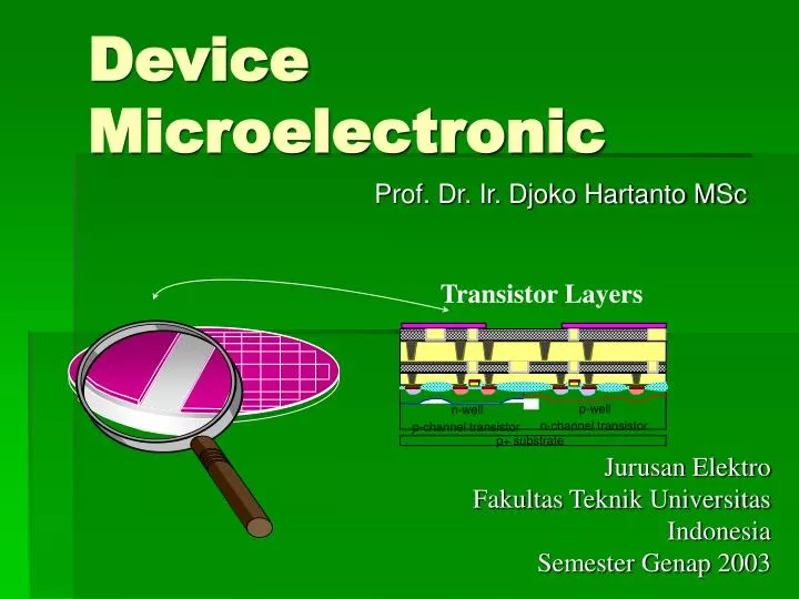 PPT - Device Microelectronic PowerPoint Presentation, free download ...