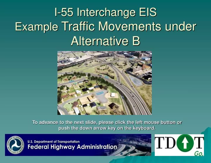PPT - I-55 Interchange EIS Example Traffic Movements under Alternative ...