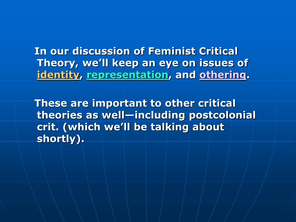 PPT - Reading Literature Through a Feminist Lens: Questions Which ...