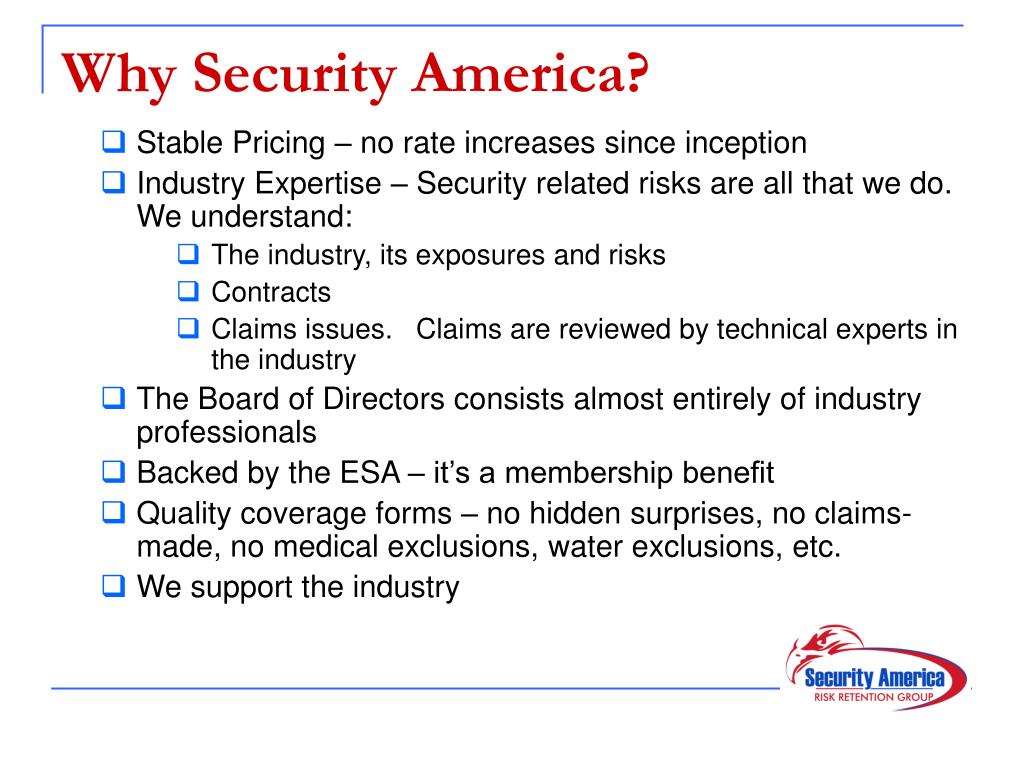 PPT - Your Insurer for the Electronic Security Industry PowerPoint ...