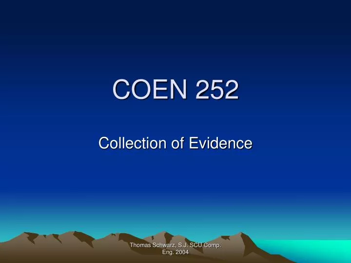 PPT - COEN 252 PowerPoint Presentation, free download - ID:1792207