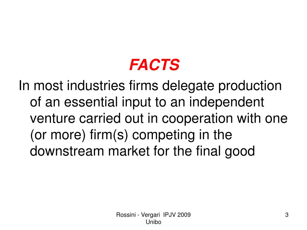 PPT - Input production joint venture Gianpaolo Rossini and Cecilia ...