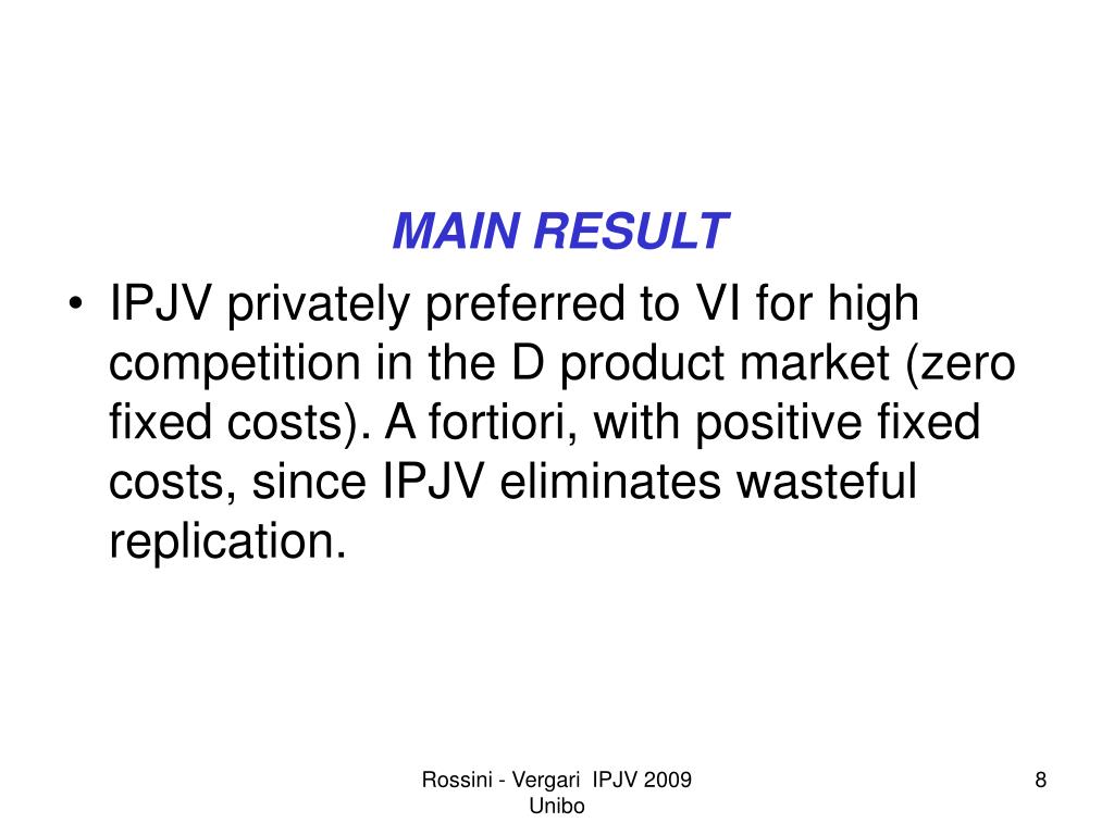PPT - Exploring Input Production Joint Ventures: Insights from the IPJV ...