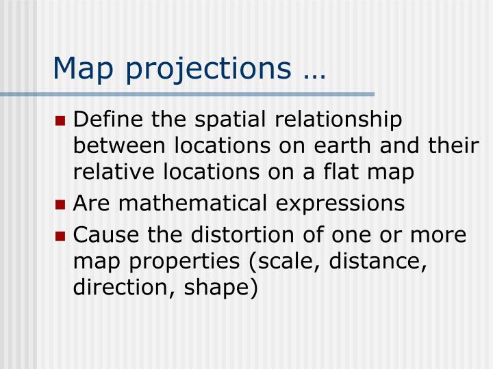 PPT - Map Projections PowerPoint Presentation - ID:1793326