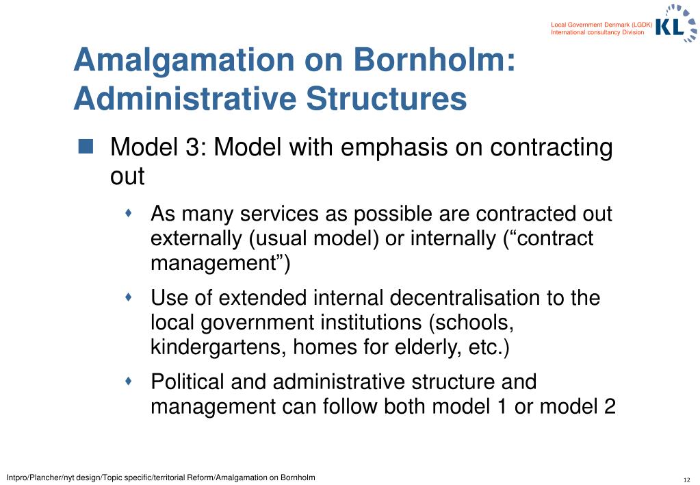 PPT - Amalgamation of 1 county + 5 municipalities on Bornholm ...