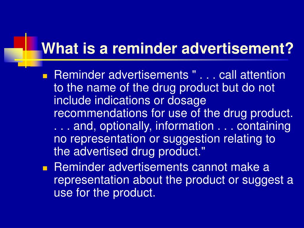 PPT - Information about Rx Drugs: Regulatory and Marketing Issues ...