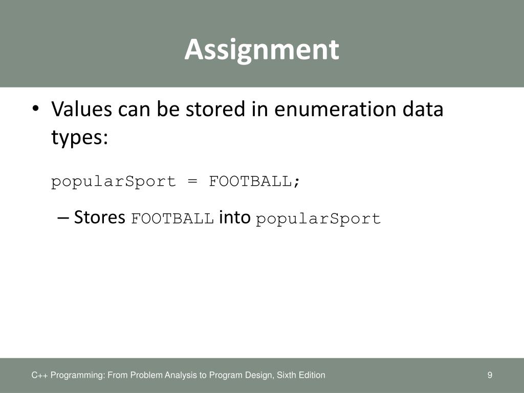 Ppt Chapter 7 User Defined Simple Data Types Namespaces And The String Type Powerpoint