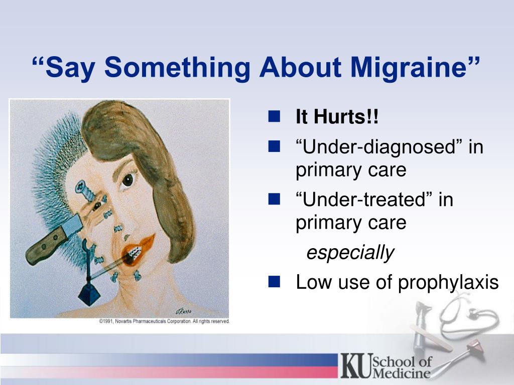 PPT - “Say Something About Migraine” ( Freelove 2012) Anne Walling MB ...