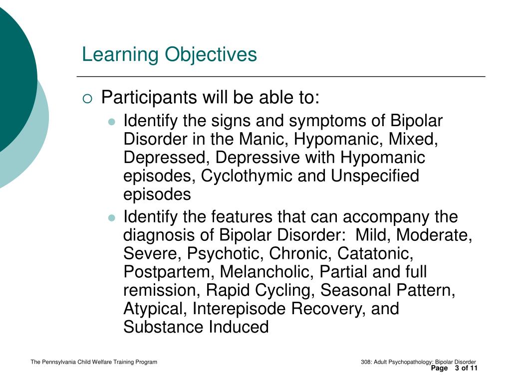 PPT - 308: Adult Psychopathology: Bipolar Disorder PowerPoint ...