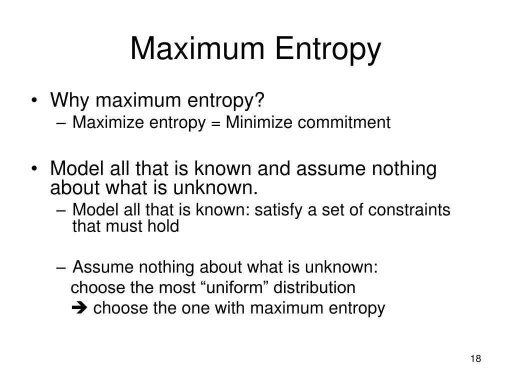 PPT - Maximum Entropy Model (I) PowerPoint Presentation, free download ... PPT - Maximum Entropy Model (I) PowerPoint Presentation, free download ...