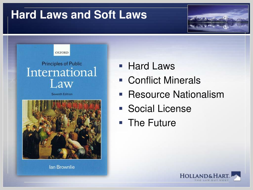 PPT - Legal Trends: Hard Laws and Soft Laws Bob Bassett Partner ...