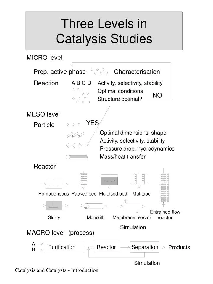 PPT - Three Levels in Catalysis Studies PowerPoint Presentation, free ...