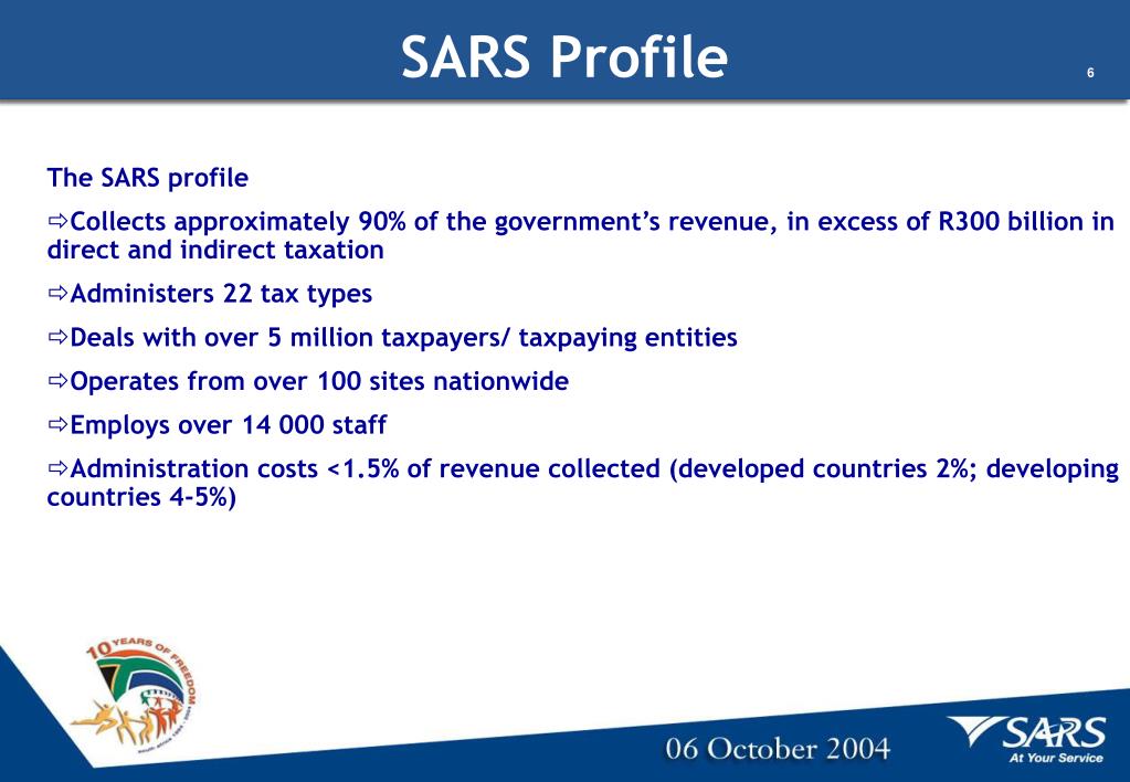 PPT - LEADING THE WAY IN TRANSFORMATION: THE SARS SUCCESS STORY! Pravin ...