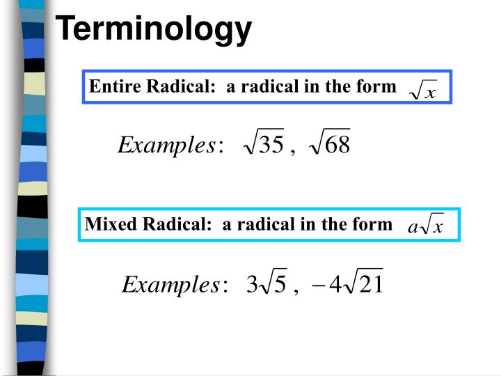 PPT - Mixed & Entire Radicals PowerPoint Presentation - ID:1794535