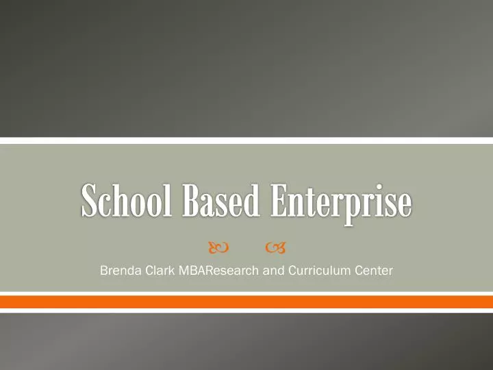 PPT - School Based Enterprise PowerPoint Presentation, free download ...