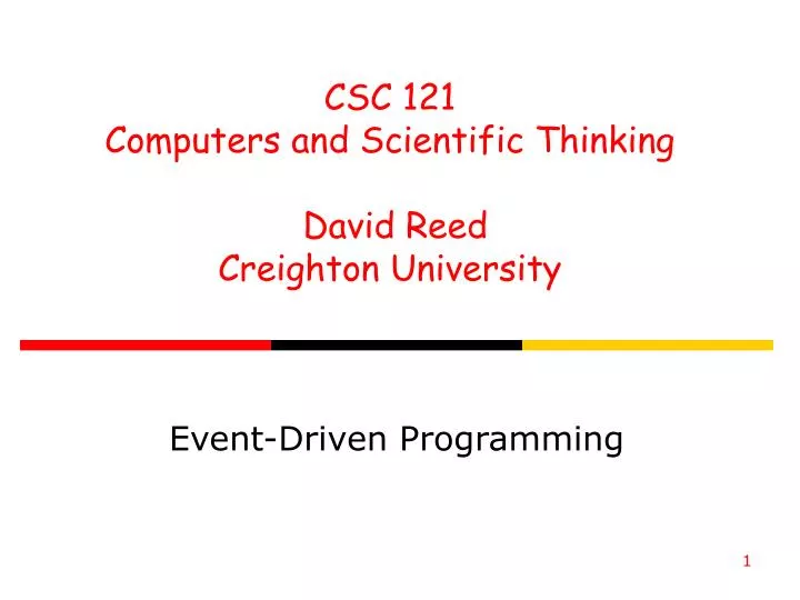 Ppt Event Driven Programming Powerpoint Presentation Free Download Id 1794725