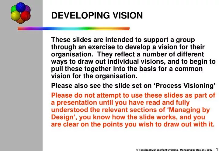 PPT - DEVELOPING VISION PowerPoint Presentation, free download - ID:1794743