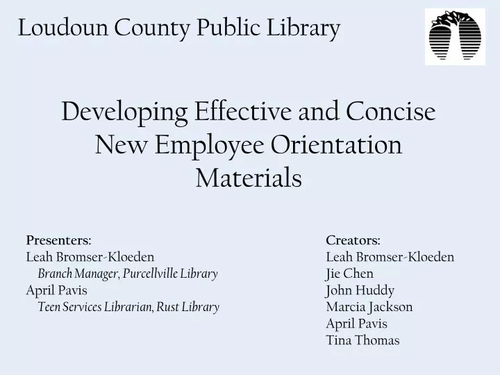 PPT - Loudoun County Public Library PowerPoint Presentation, free ...