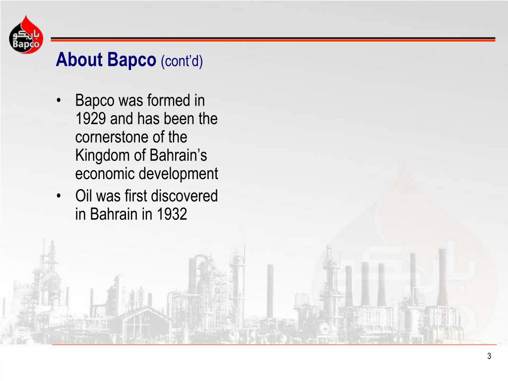 PPT - Bahrain Petroleum Company (Bapco) and Career Advice and ...