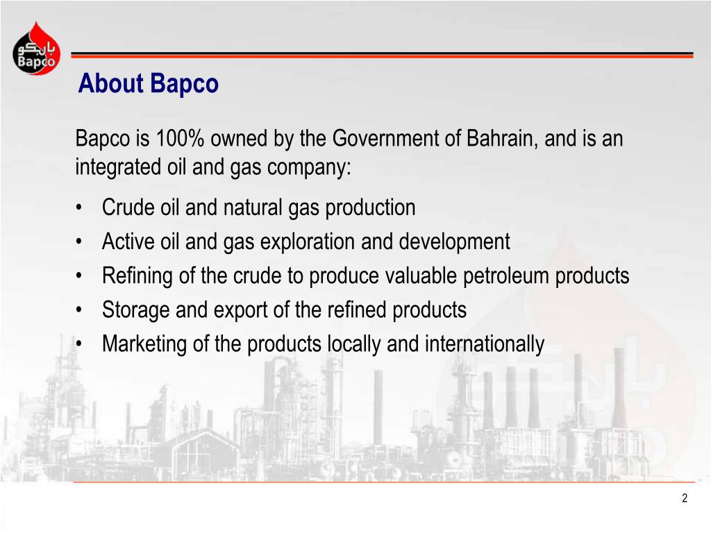 PPT - Bahrain Petroleum Company (Bapco) and Career Advice and ...