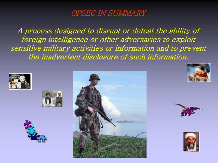PPT - OPERATIONS SECURITY (OPSEC) PowerPoint Presentation - ID:1795638