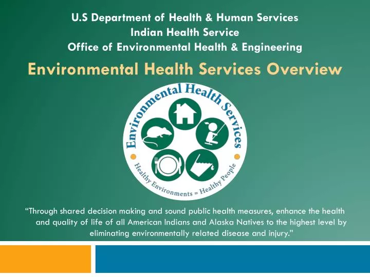 PPT - U.S Department of Health & Human Services Indian Health Service ...