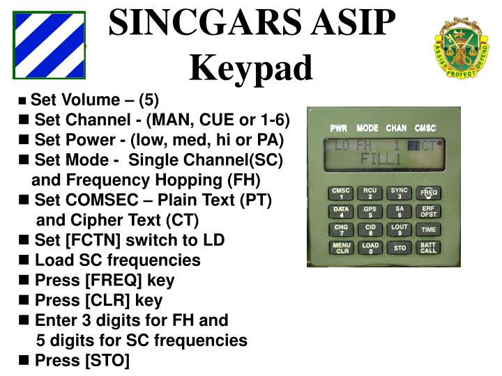 PPT - SINCGARS FAMILIARIZATION AND OPERATION PowerPoint Presentation ...