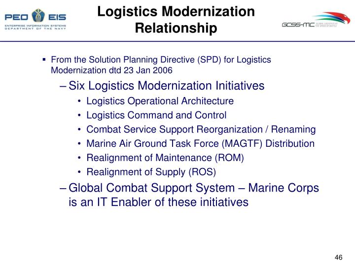 PPT - Global Combat Support System-Marine Corps (GCSS-MC) Block 1 ...