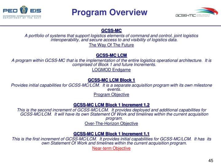 PPT - Global Combat Support System-Marine Corps (GCSS-MC) Block 1 ...