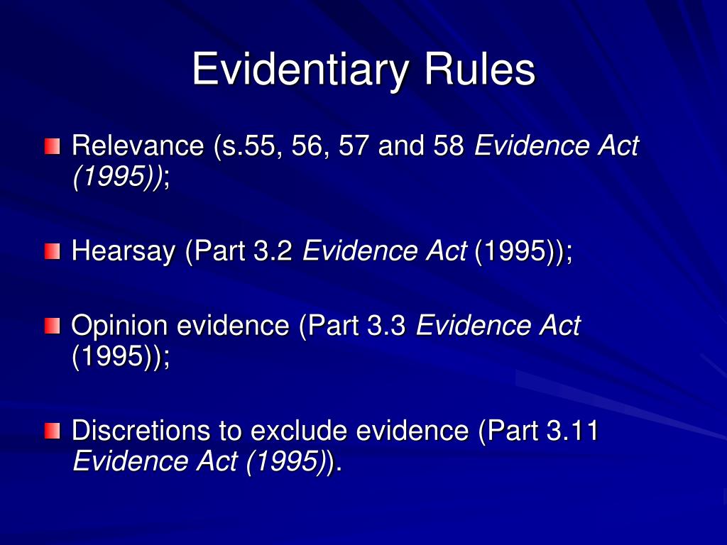 PPT - ADVOCACY IN THE FEDERAL MAGISTRATES COURT: Drawing the ...