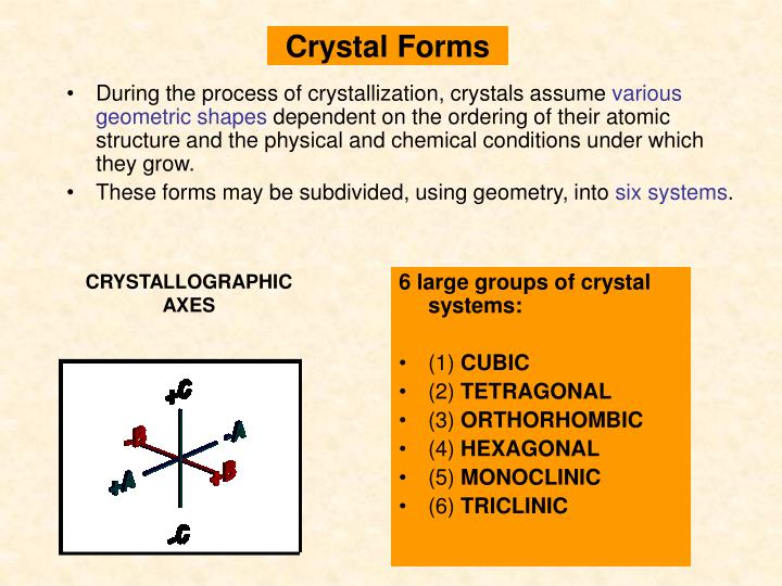 PPT - Introduction to Crystallography and Mineral Crystal Systems ...