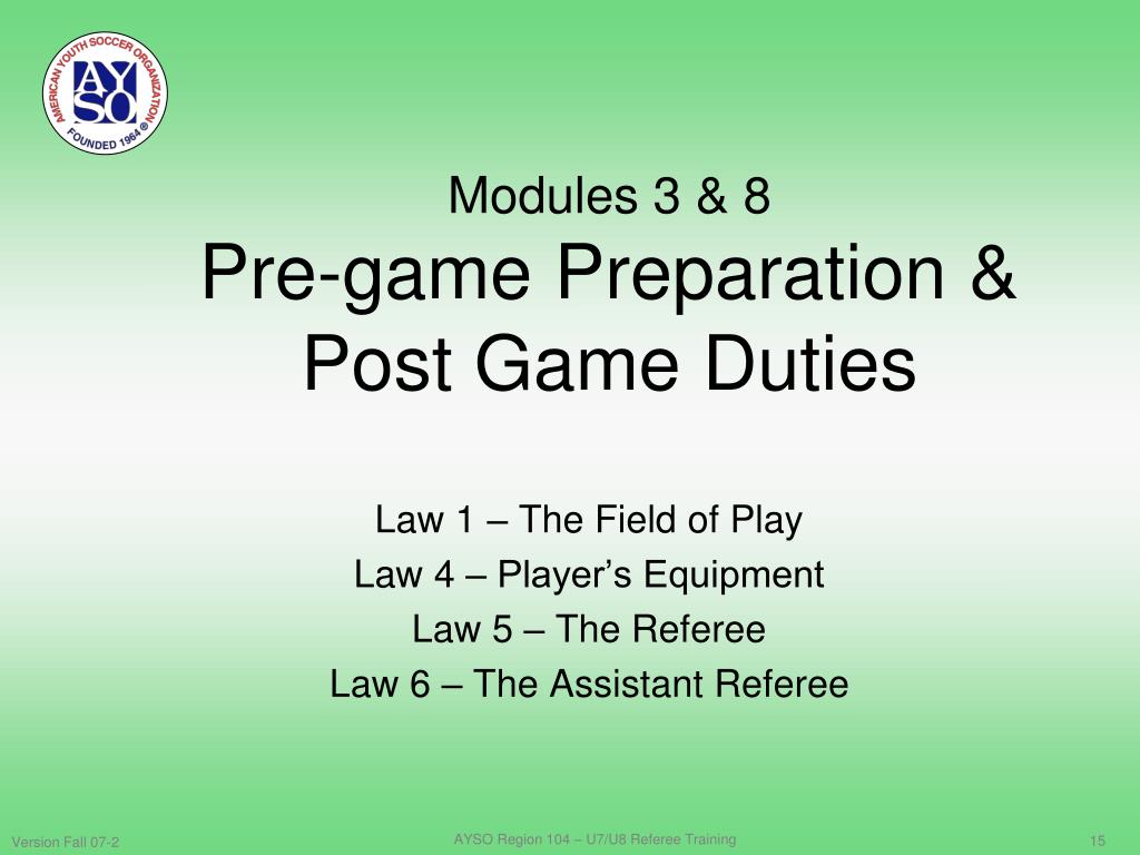 PPT - AYSO Region 1447 U5/6 & U7/U8 Referee Training 2011/2012 PowerPoint Presentation - ID:1797314