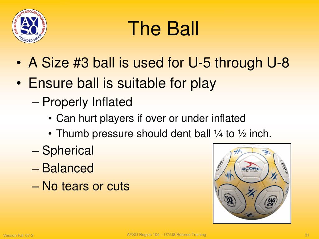 PPT - AYSO Region 1447 U5/6 & U7/U8 Referee Training 2011/2012 PowerPoint Presentation - ID:1797314