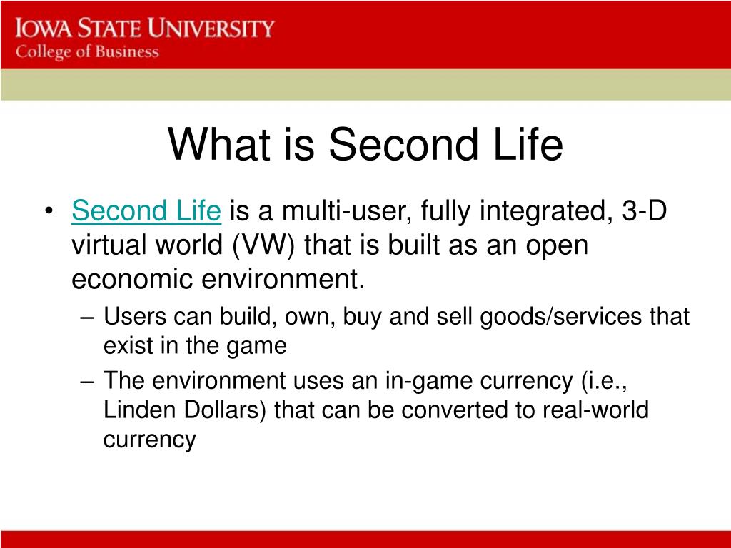 PPT - Entrepreneurship, Business, Education and Second Life PowerPoint ...