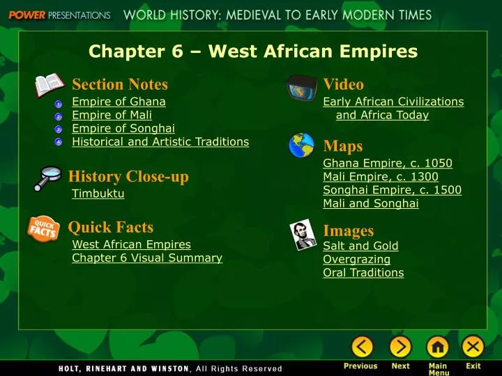 PPT - Chapter 6 – West African Empires PowerPoint Presentation, free ...