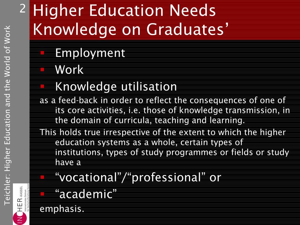 PPT - Higher Education and the World of Work: European Experiences and ...