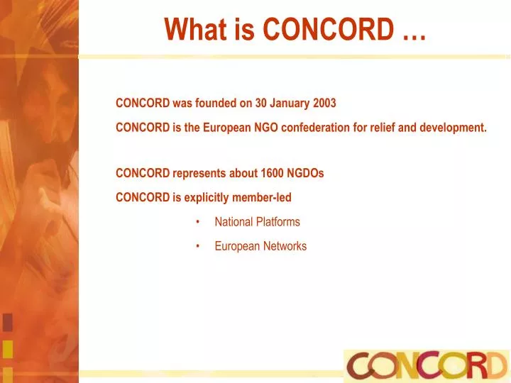 PPT - What is CONCORD … PowerPoint Presentation, free download - ID:1798423
