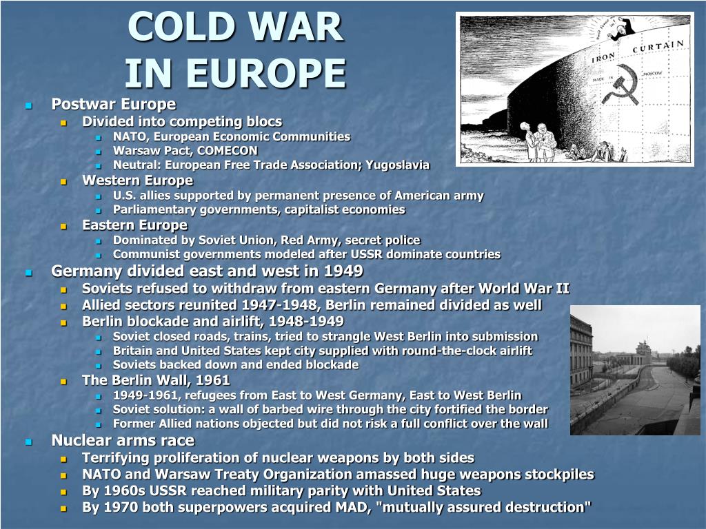 PPT - WESTERN SOCIETY AND EASTERN EUROPE IN THE DECADES OF THE COLD WAR ...