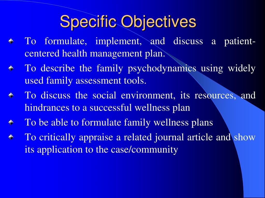 PPT - Orientation on Family Assessment Family Wellness Planning ...